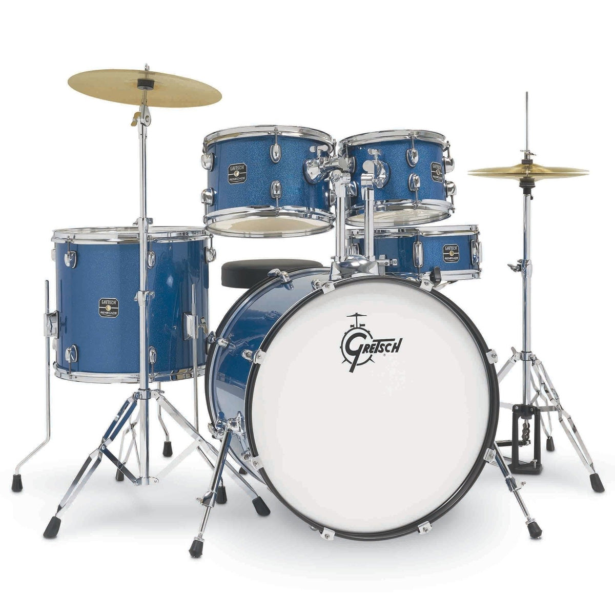 Gretsch Renegade 5pc Drum Kit with Cymbals – Rattle&DrumMusic